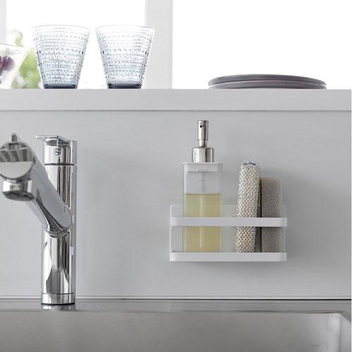 山崎実業 マグネットスポンジ＆ボトルラック タワー tower ホワイト 3337 : cocoatta - 通販 - Yahoo!ショッピング