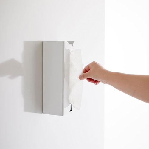 山崎実業 マグネットポリ袋＆キッチンペーパーホルダー タワー tower ホワイト 3773 : cocoatta - 通販 - Yahoo!ショッピング