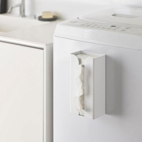 山崎実業 マグネットポリ袋＆キッチンペーパーホルダー タワー tower ホワイト 3773 : cocoatta - 通販 - Yahoo!ショッピング