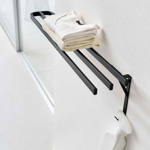 山崎実業 ウォールバスタオルハンガー タワー tower ブラック 5852☆★ : cocoatta - 通販 - Yahoo!ショッピング