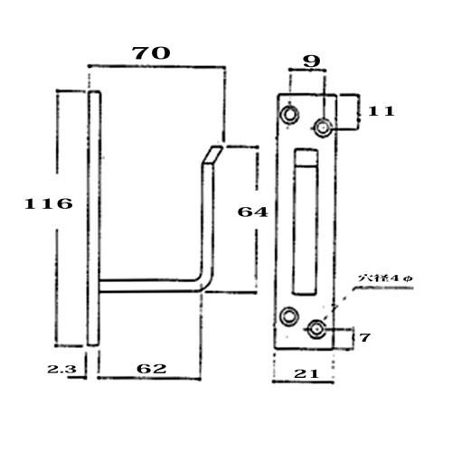 和気産業 WAKI ステンレス 座付貫抜 受 60mm BH-553 : cocoatta - 通販 - Yahoo!ショッピング