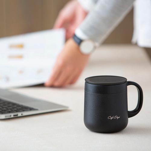 アイリスオーヤマ カフェデイズ 2WAY ふた付き マグカップ 380ml ブラック CD-2WT380 : cocoatta - 通販 - Yahoo!ショッピング