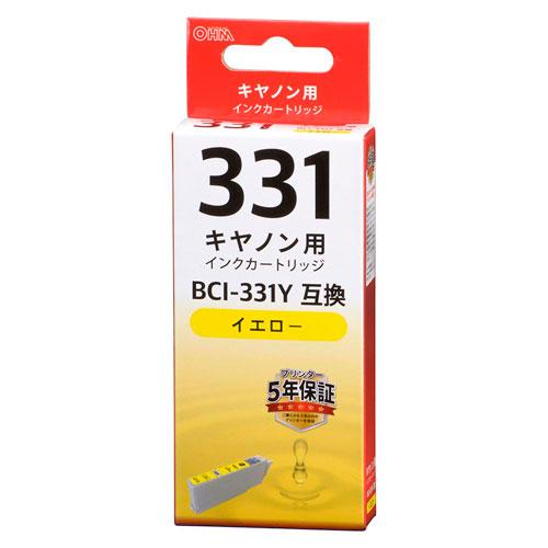 オーム電機 キヤノン互換インク BCI-331Y 染料イエロー INK-C331-Y :4971275177680:cocoatta - 通販 - Yahoo!ショッピング