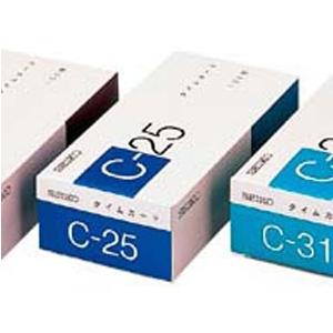 セイコー SEIKO タイムカード 100枚入 CA-C25 : 4974289490042 : cocoatta - 通販 - Yahoo!ショッピング