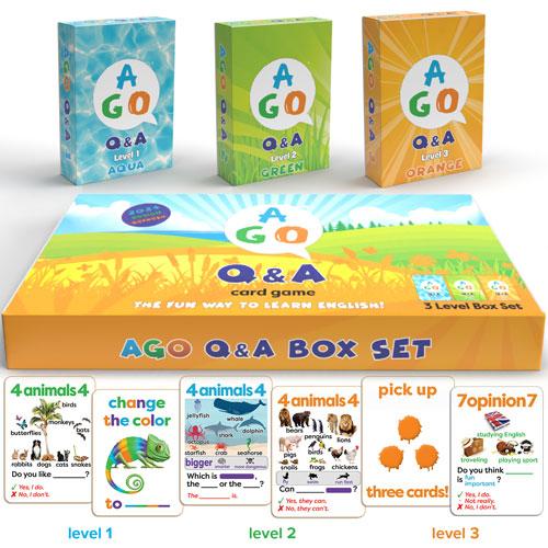 AGO AGO Q＆A （2nd Edition） [AGO Card Game] Box Set （Level 1-3） plus FREE ...