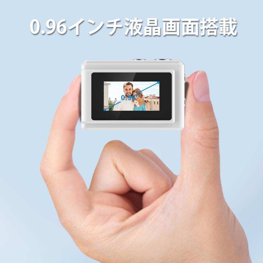 SAC SAC CONNECT MINIカメラ SMC01-WH ( 約100万画素 CMOSセンサー 固定焦点 0.96インチ液晶画面 ...