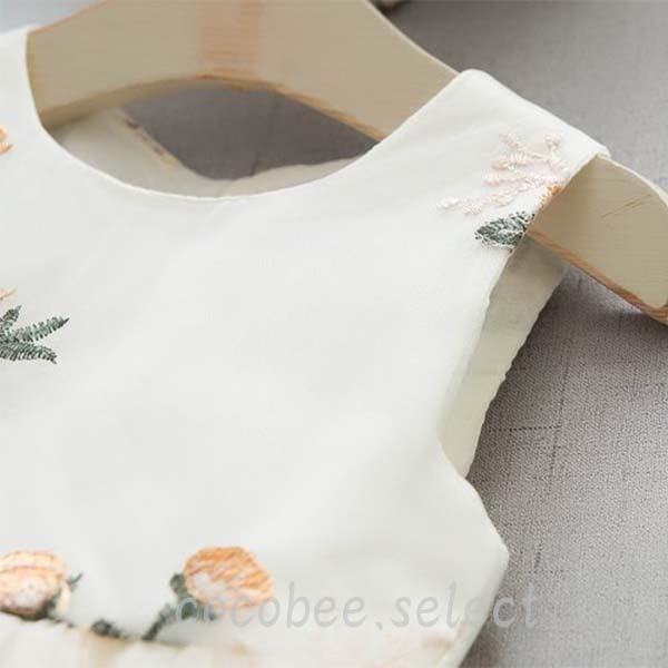 子供ドレス 発表会ドレス ワンピース ドレス 結婚式 キッズ 女の子 ジュニアドレス ピアノ ホワイト アイボリー8090100110120cm : cocobeeヤフーショップ - 通販 ...