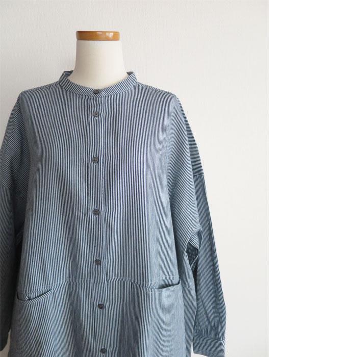 ista-ire イスタイーレ ライトオン ヒッコリー デニム生地 スラッシュポケット ワンピース ワークワンピース 2600-3260 通販 7665 : ナチュラル服 Berry - 通販 ...