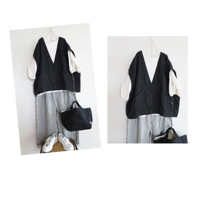 tumugu tumugu: ツムグ ソリトリネン V衿 ワイドベスト 麻 中肉厚 リネンツイル 製品染 日本製 TB25105 通販 7685 : ナチュラル服 Berry - 通販 ...