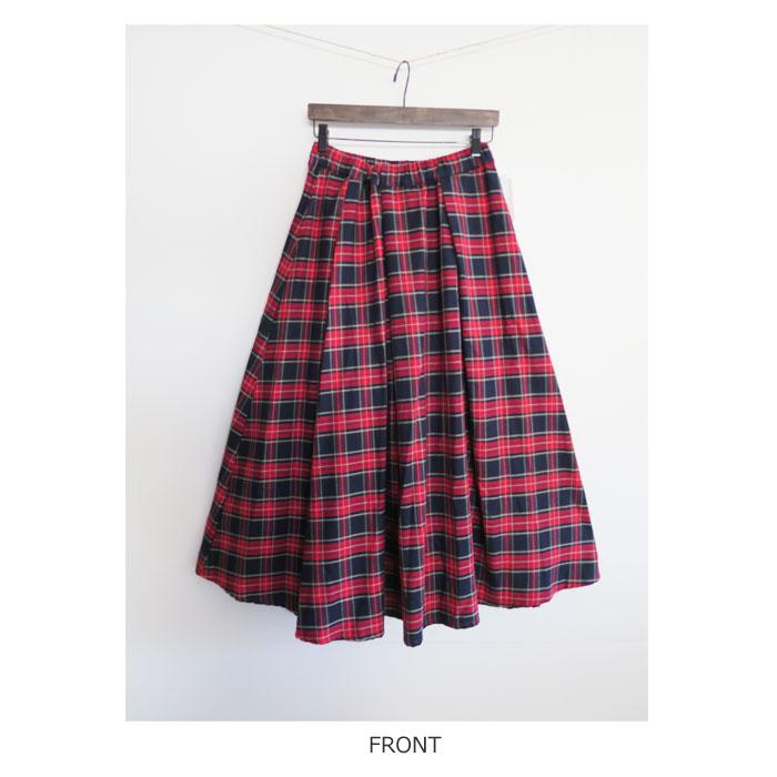 NARU NARU ナル ロイヤル タータン タック ロングスカート 綿100％ 日本製 656913 通販 7876 : ナチュラル服 Berry - 通販 - Yahoo!ショッピング