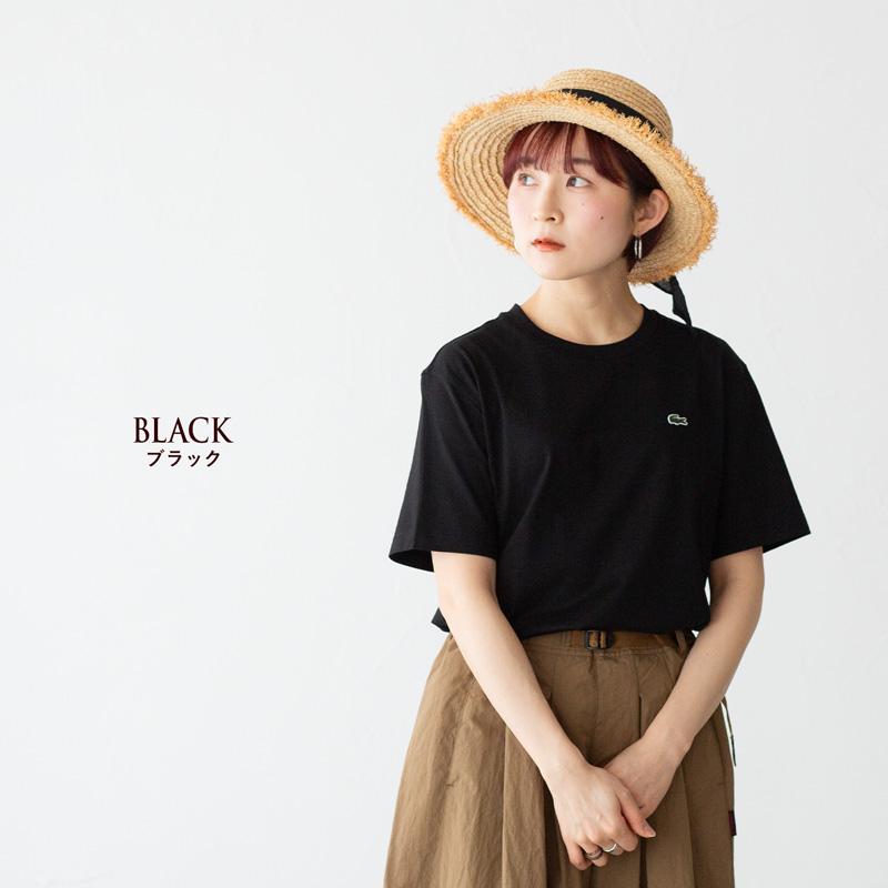 LACOSTE（ラコステ） ワンポイント ソフトタッチ Tシャツ LACOSTE TF7215-99 レディース [ネコポス可] : ココチヤ ...