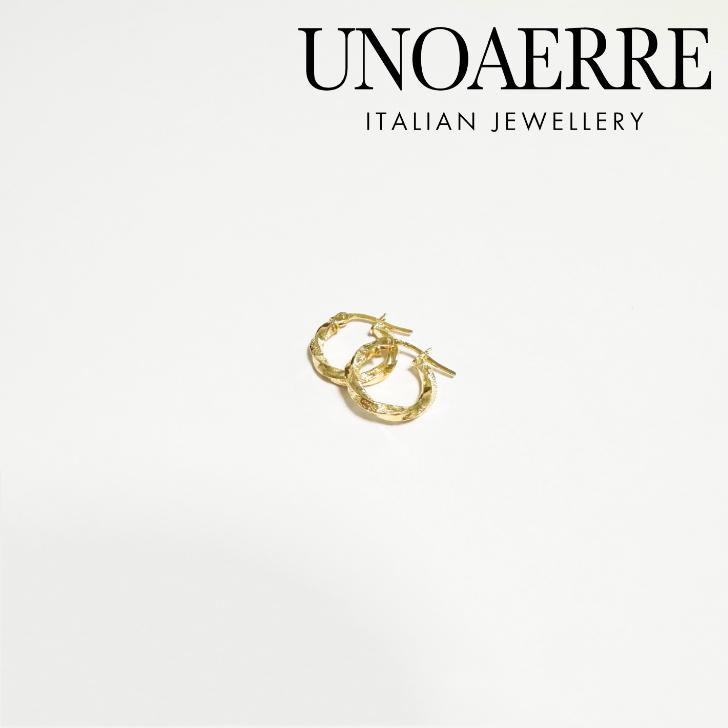 UNOAERRE ウノアエレ ピアス 18金 K18 ゴールド フープピアス シンプル イタリア製 巾着袋＆ジュエリーBOX付き！ プレゼント : ココクロスYahoo!ショップ - 通販 ...