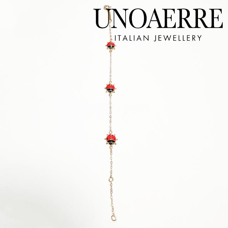 UNOAERRE ウノアエレ ブレスレット てんとう虫 18金 K18 ゴールド シンプル イタリア製 巾着袋＆ジュエリーBOX付き！ プレゼント : ココクロスYahoo!ショップ - 通販 ...