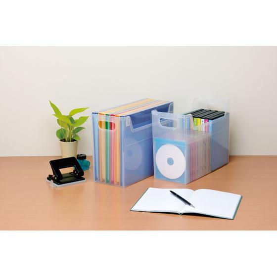 ナカバヤシ ファイルボックス キャパティE4 A4ヨコ 背幅26mm クリアブルー A4 ボックスファイル PP製 ボックス型ファイル : ココデカウ - 通販 - Yahoo!ショッピング