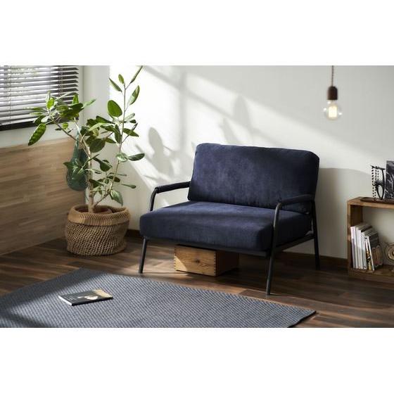 IRIS OHYAMA 【メーカー直送】アイリスオーヤマ 1人掛けコーデュロイソファ ネイビー SFCS-90【代引不可】【お客様組立】 1人掛けソファ イス リビング 家具 : ココデカウ ...