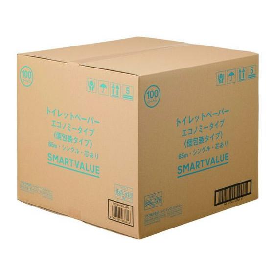 【お取り寄せ】スマートバリュー 業務用トイレットペーパー ES 65m 100個 N137J : ココデカウ - 通販 - Yahoo!ショッピング