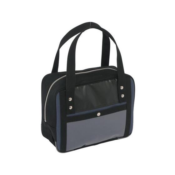 SANEI 帆布メール用ボストン(L)SED-1錠付 紺 BTL-SED-03