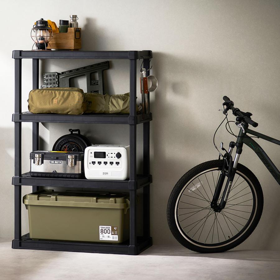 プラスチックラック 4段 PLR-9144 ブラック 1個 アイリスオーヤマ ラック 棚 軽量 スリム オープンラック フリーラック 押し入れ シューズラック : マツヨシ - 通販 ...