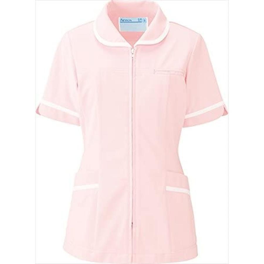 KAZEN（カゼン） レディスジャケット半袖 101-24（ピンクxホワイト） LL : マツヨシ - 通販 - Yahoo!ショッピング