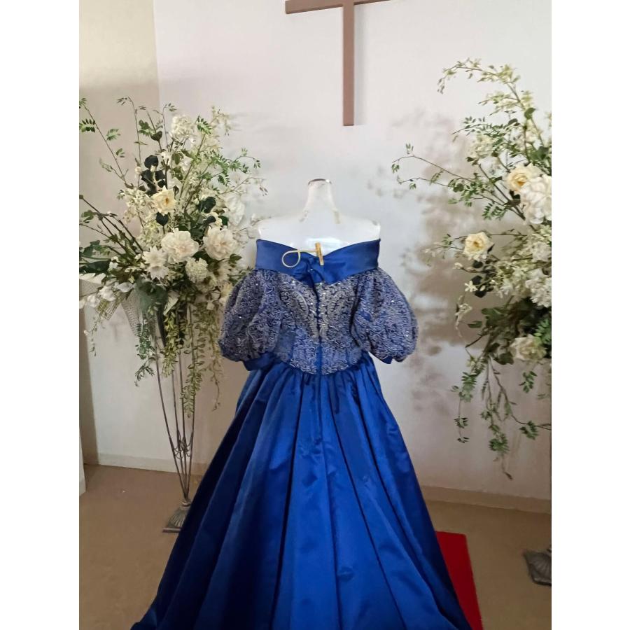 貸衣装処分品 カクテルドレス ブル- 青色 ジバンシー 9TT : y165 : 古古美心 - 通販 - Yahoo!ショッピング