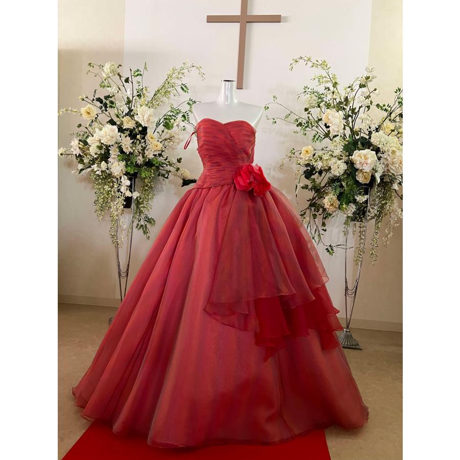 貸衣装処分品 カクテルドレス赤 ビスチェタイプ KOKI 9号 : 古古美心 - 通販 - Yahoo!ショッピング