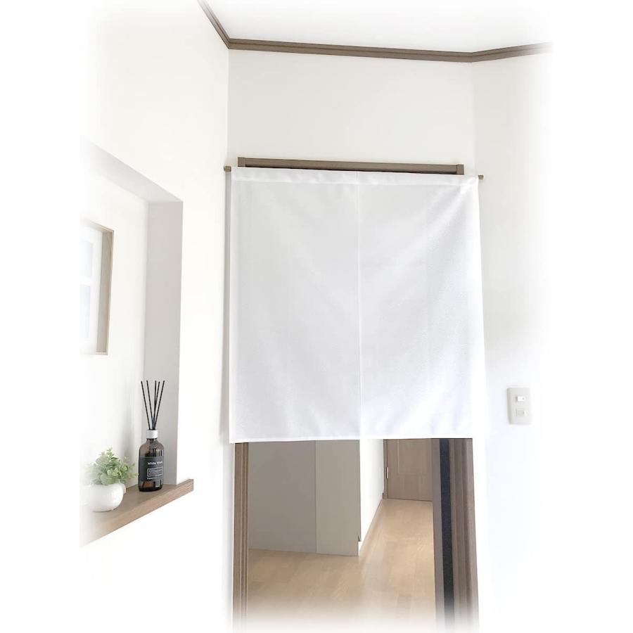 防炎 のれん 認定ラベル付 無地 シンプル 白 日本製 85×90cm 市松模様 : y-601 : cocona plus - 通販 - Yahoo!ショッピング