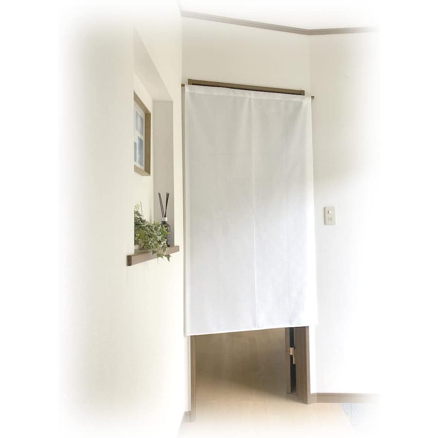 のれん 防炎 認定ラベル付 無地 シンプル 白 日本製 85×150cm 市松模様 : cocona plus - 通販 - Yahoo!ショッピング