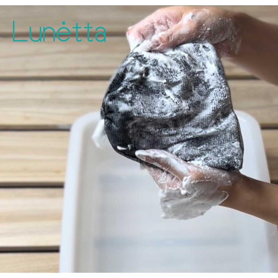 ルネッタ VG Lunetta 簡単 泡立てネット 黒 90g 洗顔 バブルネット 高級ポリエチレン 4層 泡立ち 泡立て 洗顔ネット 時短 : CocoSelectBeauty - 通販 ...