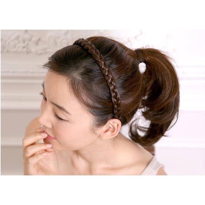 カチューシャ 三つ編み ヘアバンド 送料無料 ヘアアクセサリー 三編 アレンジ ウィッグ ブラック ブラウン みつ編へアーバンド : Cocotch ヤフー店 - 通販 - Yahoo!ショッピング