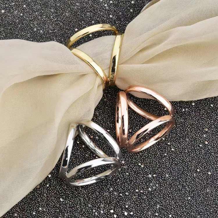 スカーフリング 3枚セット 3カラー スカーフクリップ シンプル スカーフ留め ゴールド シルバー トリプルリング 送料無料 上品 かわいい 簡単 ア : Cocotch ヤフー店 - 通販 ...