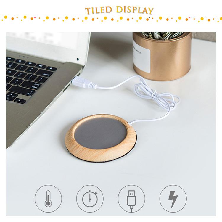 カップウォーマー USB給電 木目 おしゃれ 保温器 保温 コースター カップヒーター 飲みごろ 飲み物 お茶 コーヒー 送料無料 冷めない 温かい : Cocotch ヤフー店 - 通販 ...