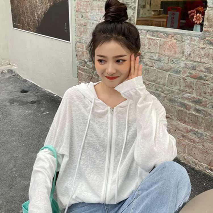 サマーパーカー カーディガン レディース パーカー 長袖 ジップアップ トップス サマーカーディガン フード付き ショートパーカー 前開き 冷房対策 : Cocotch ヤフー店 - 通販 ...