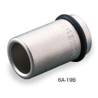 TONE(トネ):インパクト用インナーソケット 6A-19B 差込角19.0mm(3/4inch) 二面幅19mm 4角 二面幅19mm :6a19b:イチネンネットmore(インボイス対応 ...