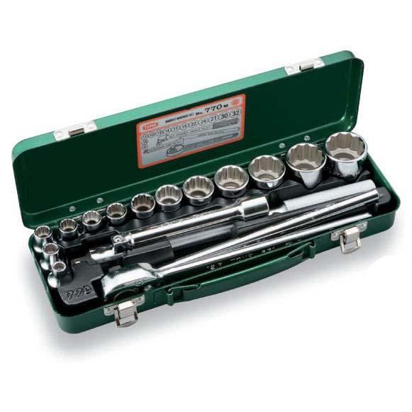TONE(トネ):ソケットレンチセット 770M 差込角12.7mm(1/2inch) 12角 ミリ SLSYB :770m:イチネンネットmore(インボイス対応) - 通販 - Yahoo ...