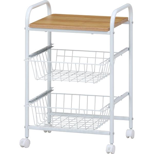 不二貿易:キッチンワゴン FBC-01-1 WH/NA 00015421(メーカー直送品)(地域制限有) 組立品 : icn-fjb-001515654 : イチネンネットmore - 通販 ...