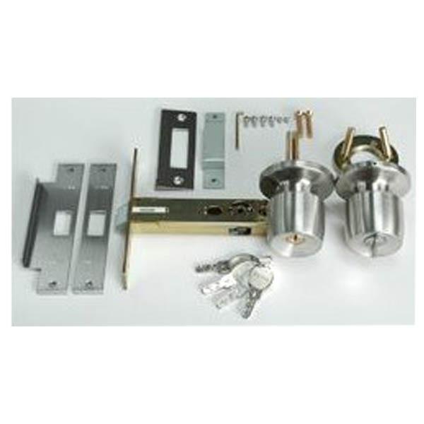 ハイロジック ハイロジック:インテグラル錠 玄関錠 細框 バックセット100mm ディンプル4本キー NP-CH123-D 建築金物 錠前 ...