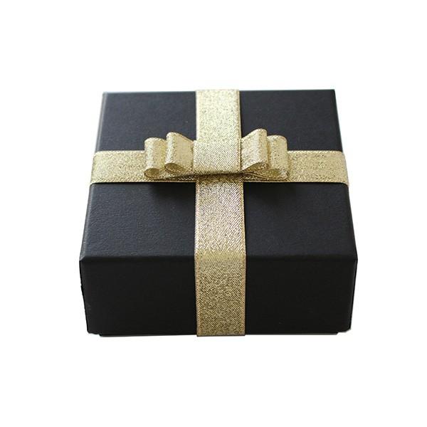 TAKEMEKI (タケメキ):リボン付き ギフトボックス（9.5×9.5×H4.5cm） ブラック GIF-419-BKS : イチネンネットmore - 通販 - Yahoo!ショッピング