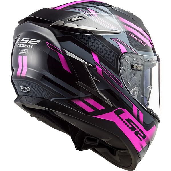 (あすつく) LS2 HELMETS:【国内正規品】CHALLENGER F SPIN BLACK TITANIUM PINK XXLサイズ ...
