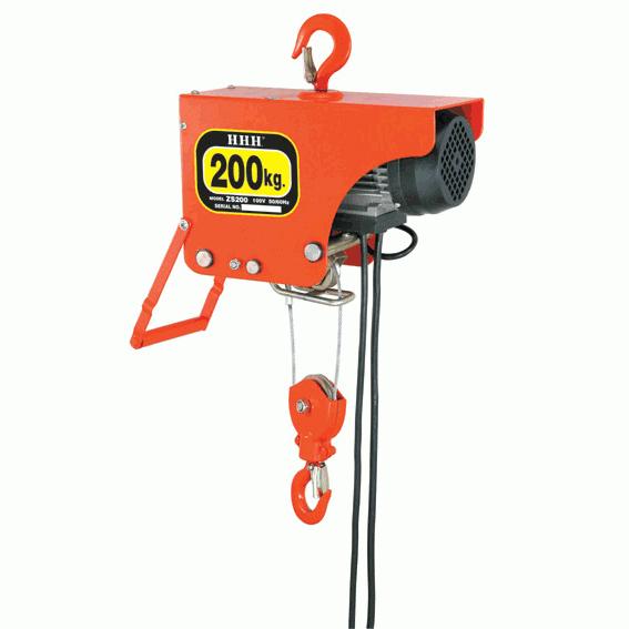 H.H.H. HHH(スリーエッチ):電気ホイスト (100V) 200kgx6m ZS200 電気ホイスト200kg : イチネンネットmore - 通販 - Yahoo!ショッピング