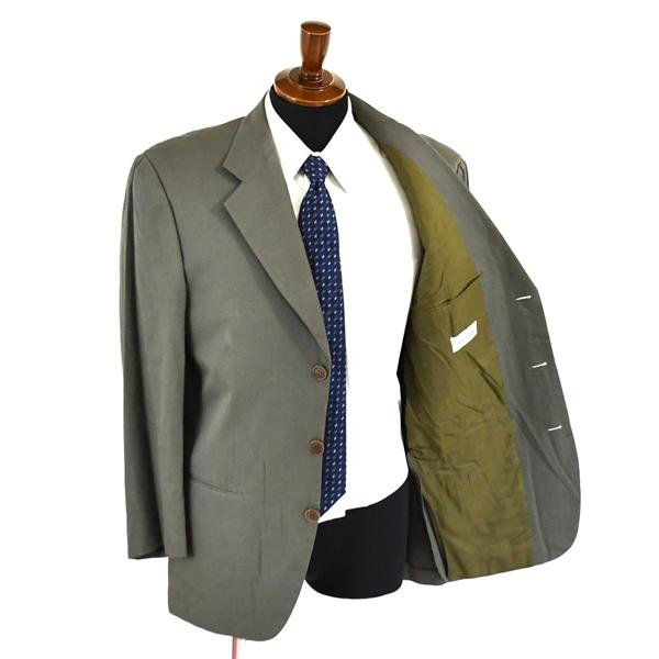 CERRUTI 伊製 チェルッティ 1881 コットン100％ 3つボタン シングル スーツ 48 / L BB6ウエスト細め カーキ ワンタック 5TD047 : 中古ブランドスーツ専門店 ...