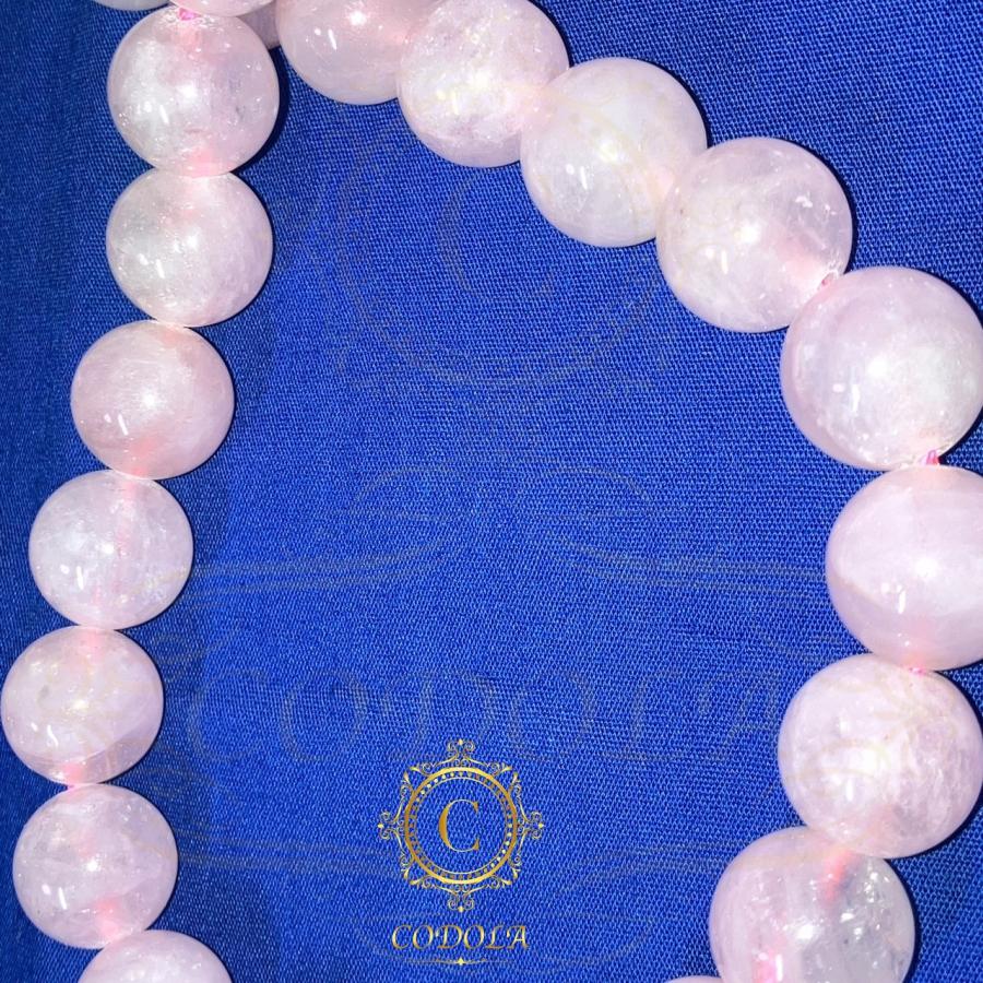 ローズクオーツ 12mm 連材 ラウンド 丸玉 天然石 ブラジル産 天然石素材 アクセサリー材料 大玉 ローズクオーツ連材 ブラジル ...