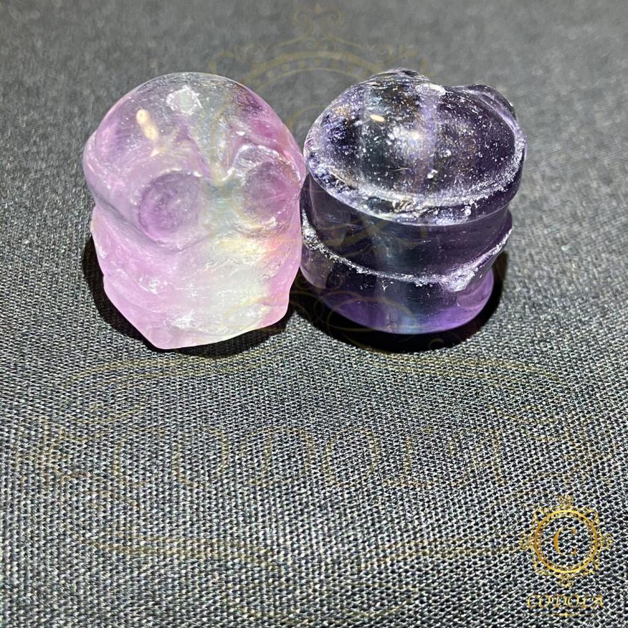 フローライト キャラクター物 彫り物 バイカラー 多色 天然石 高品質 パワースト―ン フローライト ビーズ : CODOLA-天然石の卸売 ...