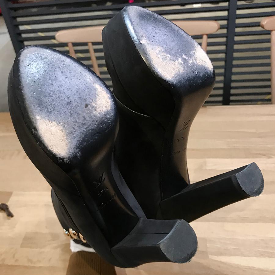 LOUIS VUITTON 【超美品】ルイヴィトン オープントゥブーツ LOUIS VUITTON 【超美品】ルイヴィトン オープントゥブーツ