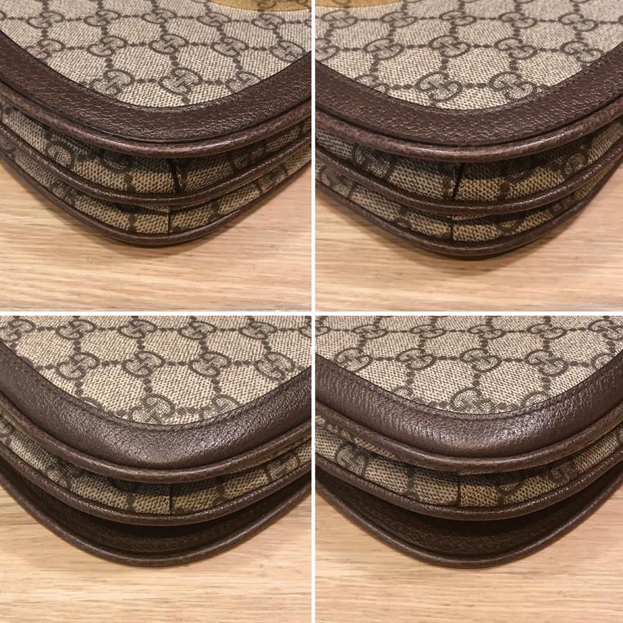 GUCCI 【新品同様】グッチ GGスプリーム ブロンディ ミディアム ショルダーバッグ 699210 ウェブストライプ 09990 ...