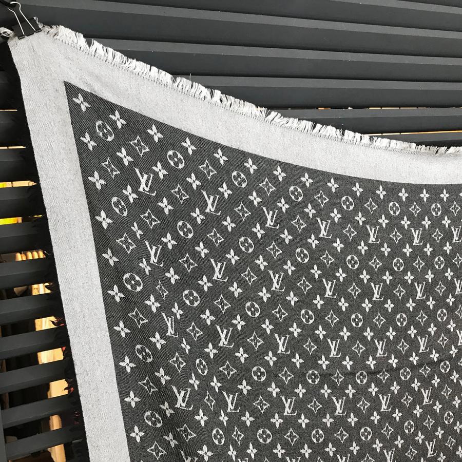【超美品】ルイヴィトン モノグラムデニム 大判ショール ブラック グレー M71378 シルク ウール 黒系 10606 : 10606 : Coeuriche ヤフーショッピング店 - 通販 ...