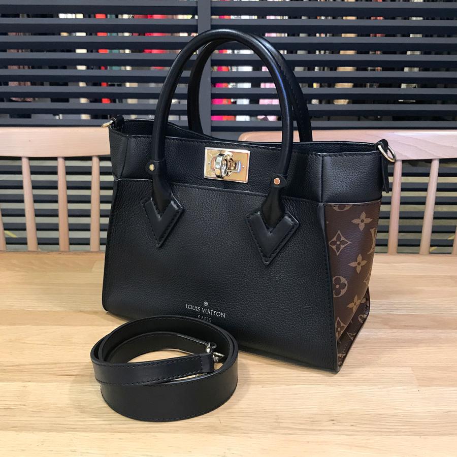 LOUIS VUITTON 【超美品】ルイヴィトン モノグラム オンマイサイドPM ノワール M57728 2WAYショルダー ハンドバッグ ...