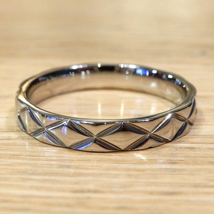 CHANEL 【新品同様】 シャネル マトラッセ リング プラチナ PT950 #19 約18号 指輪 11352 : Coeuriche ヤフーショッピング店 - 通販 - Yahoo!ショッピング