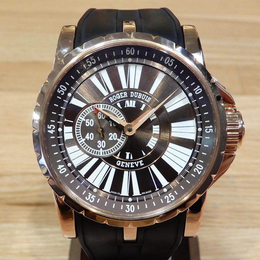 ROGER DUBUIS 【美品】ロジェデュブイ エクスカリバー K18PG ラバーベルト EX45 77 50 00/0AR01/B ピンク ...