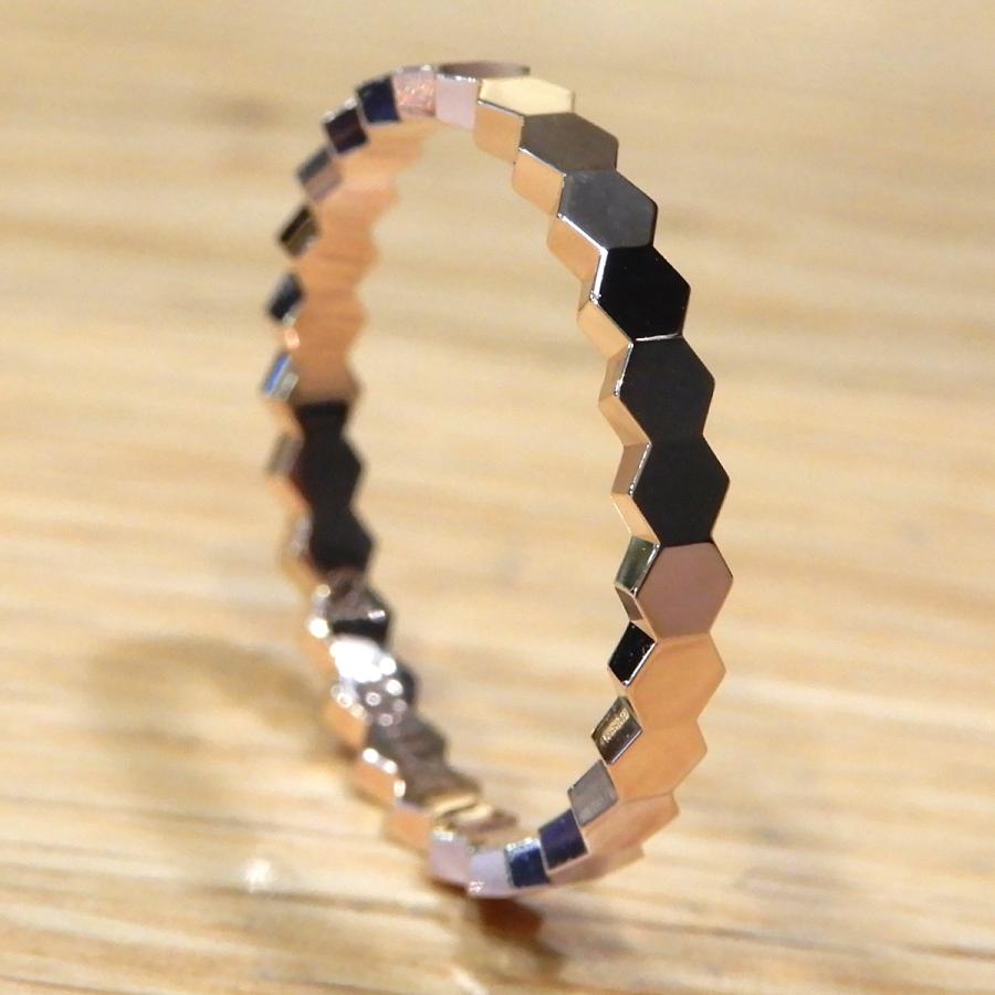 CHAUMET 【新品同様】ショーメ BEE MY LOVE ビーマイラブ ハニカムリング K18PG #53 約12.5号 081931 ピンクゴールド 750 指輪 13514 ...