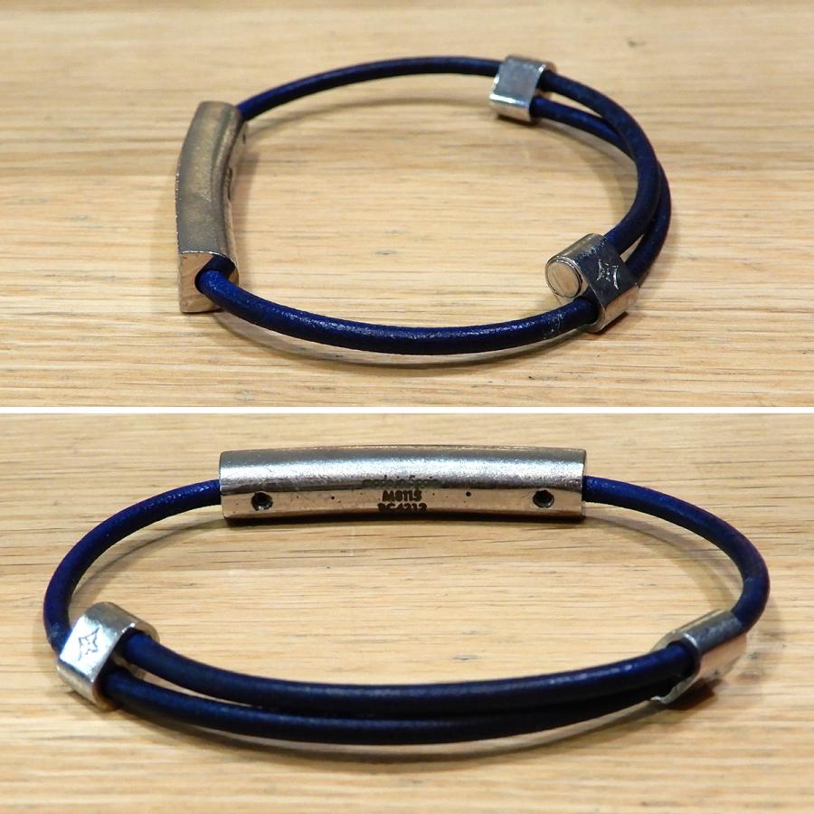LOUIS VUITTON 【良品】ルイヴィトン ブレスレット・シャンゼリゼ ネイビー シルバー金具 M8115 紺色 13564 ...